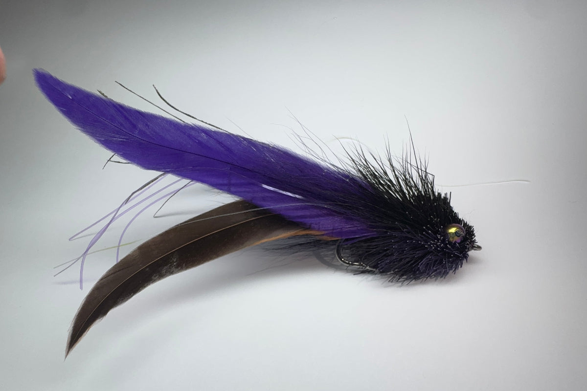 ANDINO DECEIVER (PURPLE ON BLACK) – Freestone Fly Company